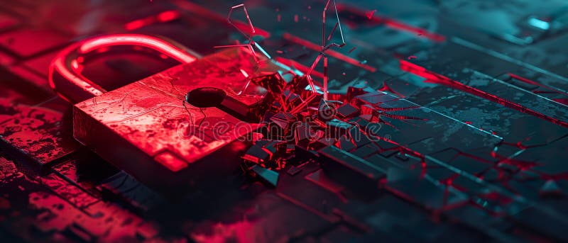 Security Hacking, Security Breach, Data Loss, Cyber Threat Stock Photo ...