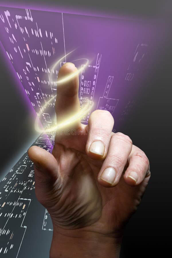 Security Finger Print Alert Stock Image - Image of identification ...
