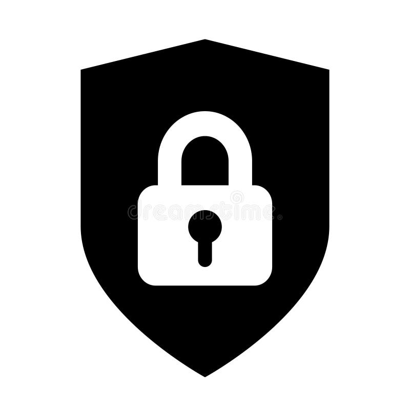 Security Icon . Protect Security Illustration Symbol. Shield Logo. for ...