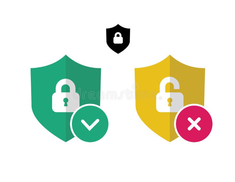 Security Icon. Protection Sign. Shield Icon. Stock Illustration ...