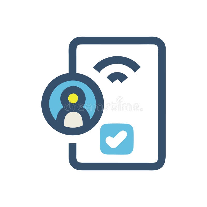 Authentication Token Security Icon Stock Vector - Illustration of data ...