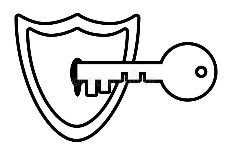Security icon cartoon stock vector. Illustration of access - 146236554