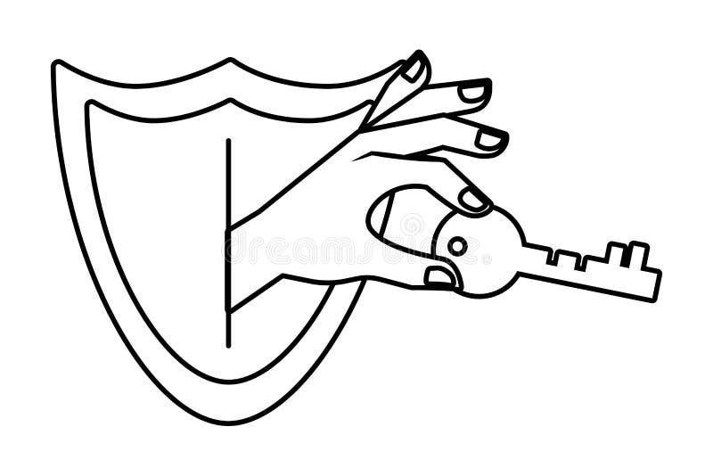 Security icon cartoon stock vector. Illustration of attack - 146238773