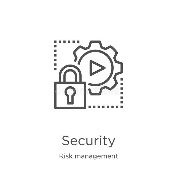 Security Icon Vector from Risk Management Collection. Thin Line ...