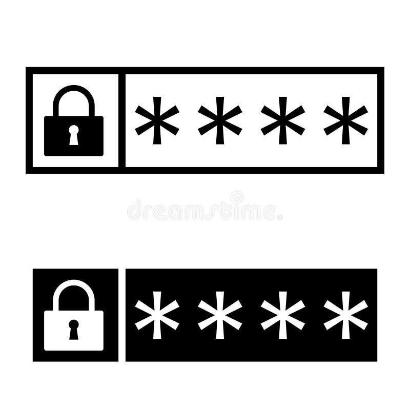 Security Vector Icon. Password Illustration Symbol. Access Sign or Logo ...