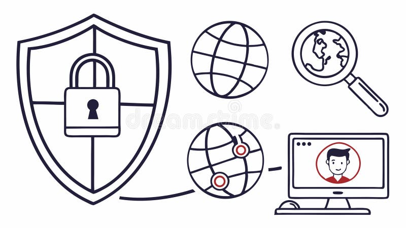 Security Icons Illustration Data Protection Privacy Concepts, Vector ...