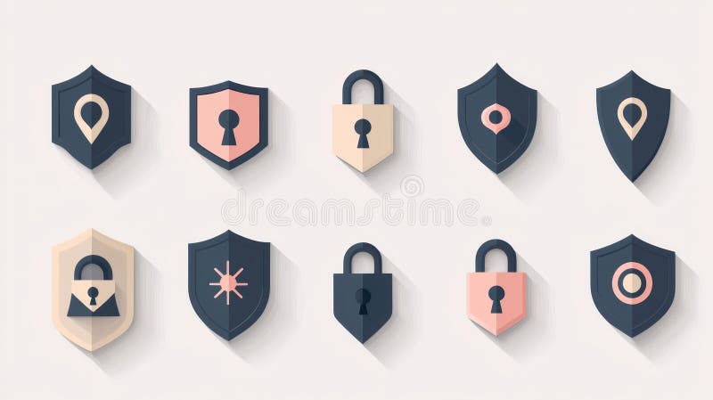 Security Icons stock illustration. Illustration of network - 335875206