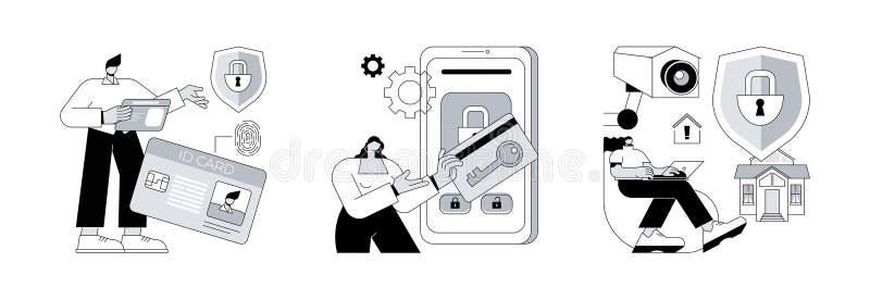 Security and Identity Verification Abstract Concept Vector ...