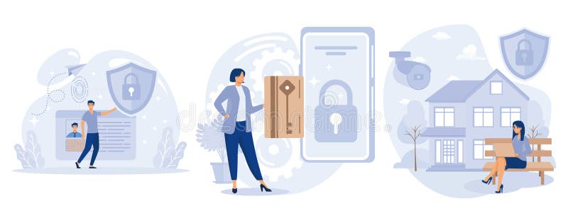 Security and Identity Verification Concept, Smart ID Card, Electronic ...