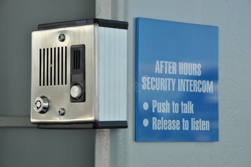 Intercom stock photo. Image of alarm, modern, entrance - 20351300