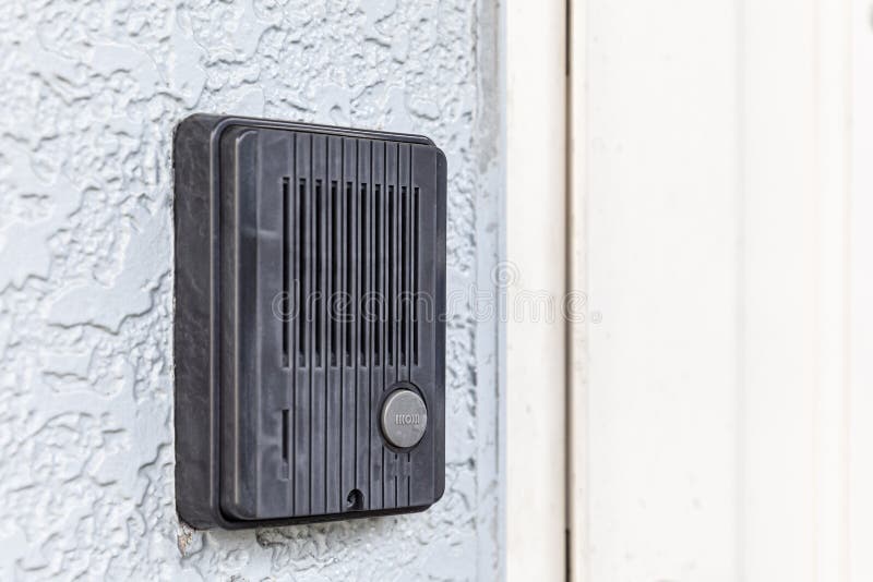 Security intercom stock photo. Image of house, gray - 187175386