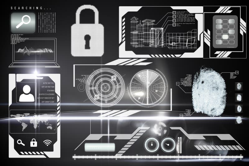 Security interface stock illustration. Illustration of computer - 37391708