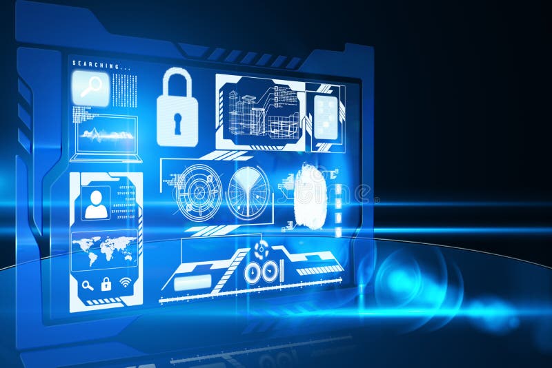 Security interface stock illustration. Illustration of identification ...