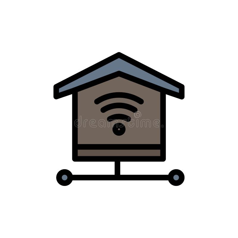 Security, Internet, Signal Flat Color Icon. Vector Icon Banner Template ...