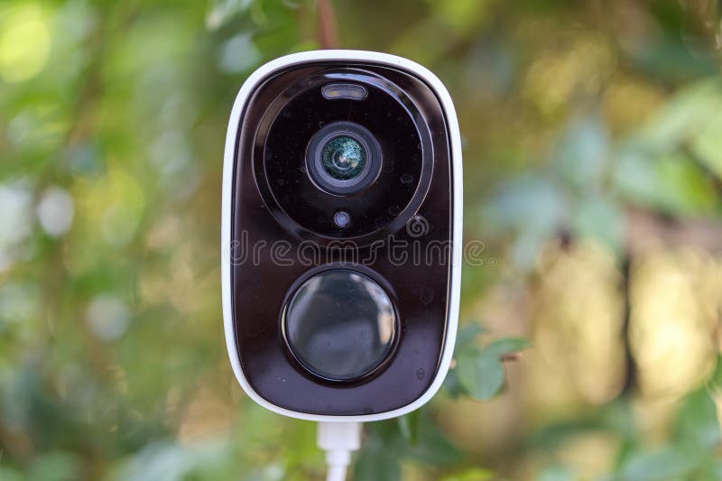 Security IP CCTV Camera Using Solar Energy Install on the Tree for Home ...