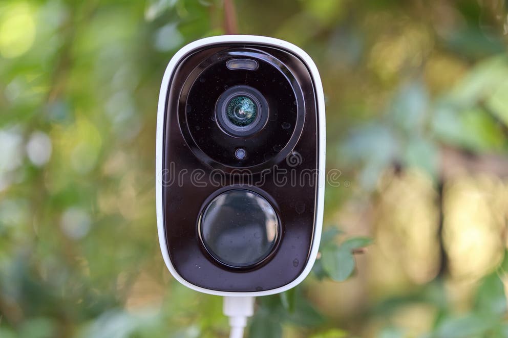 Security IP CCTV Camera Using Solar Energy Install on the Tree for Home ...