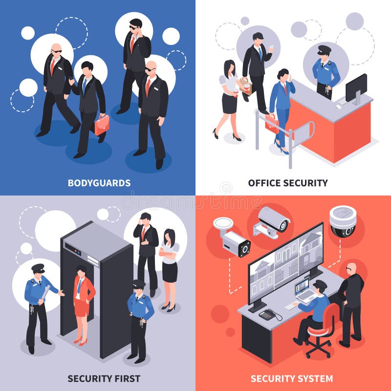 Isometric Security Checkpoint Stock Illustrations – 253 Isometric ...