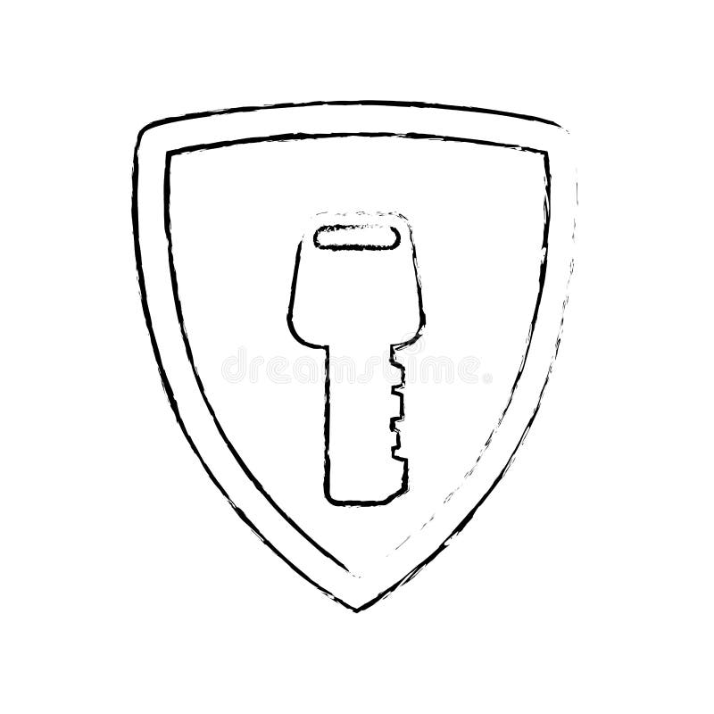Security key device stock illustration. Illustration of simple - 88199630