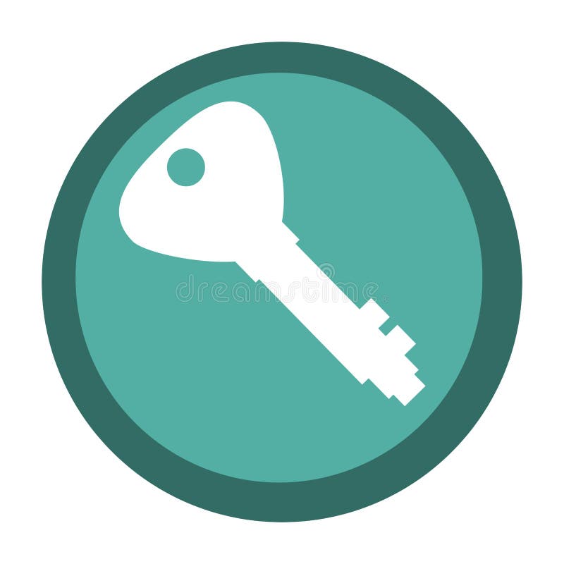 Security key icon stock illustration. Illustration of sign - 85111324
