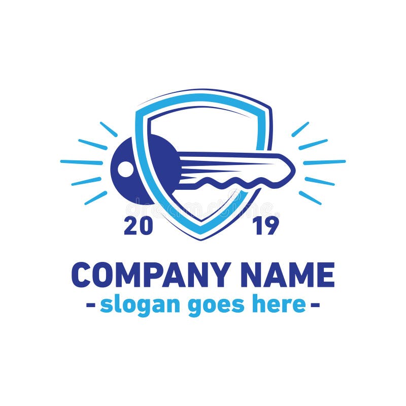 Security Company Key Logo Design Template. Vector and Illustration ...