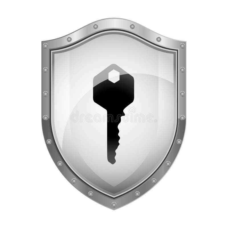Security key symbol stock illustration. Illustration of security - 85548149