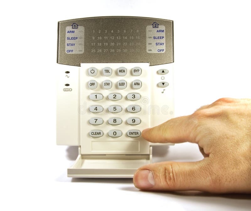 Security system keypad stock photo. Image of burglar - 11960424
