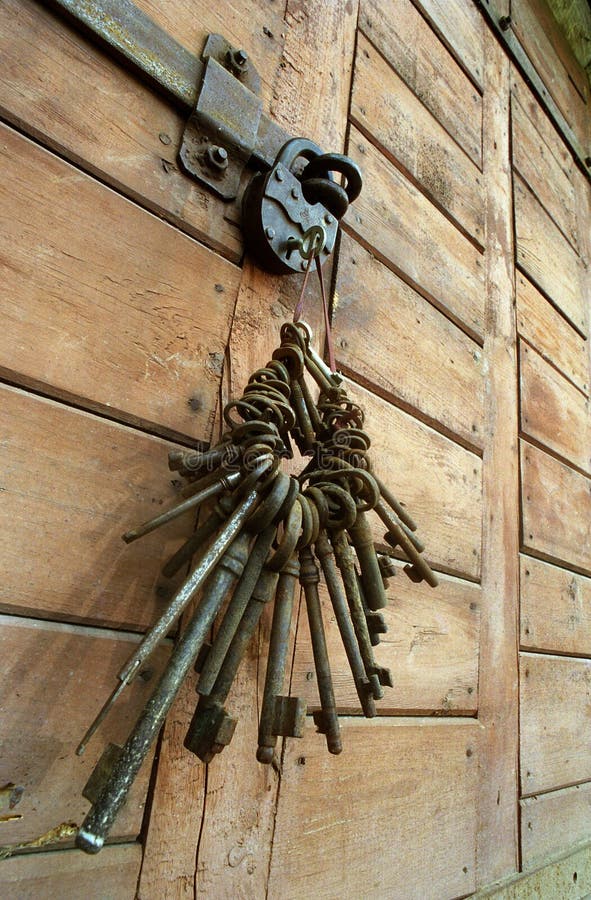 Antique Lock And Keys Picture. Image: 3887871
