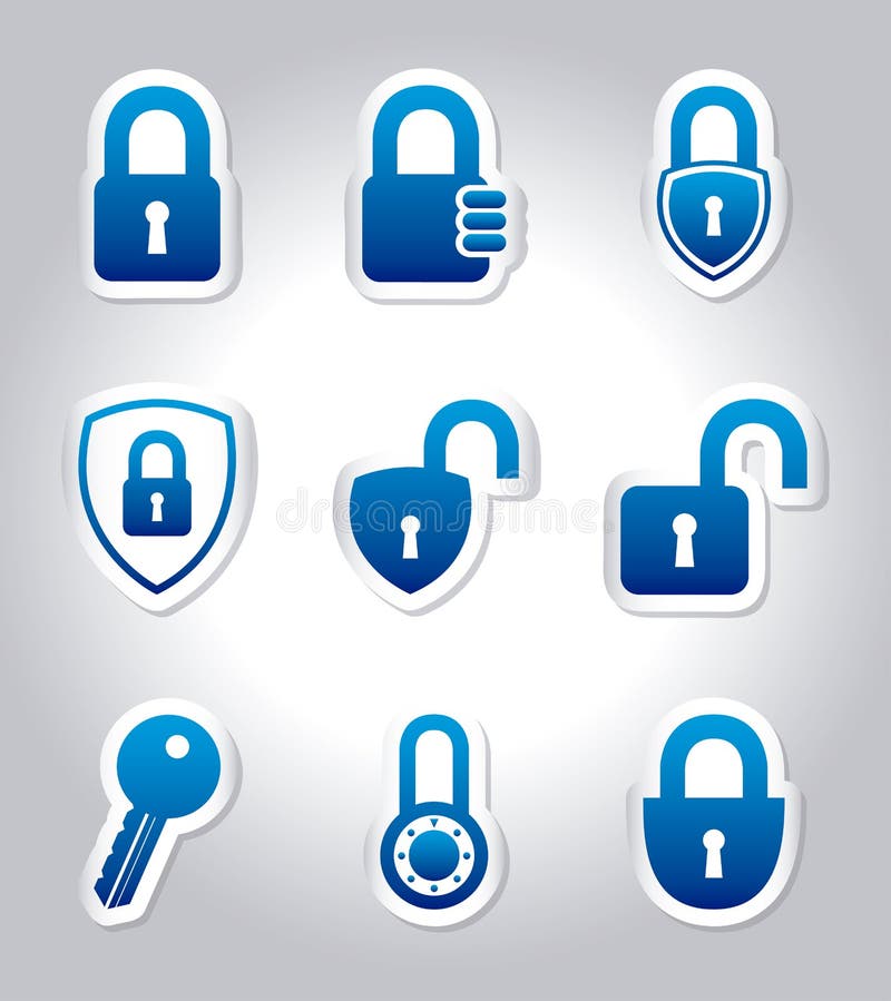 Security labels stock illustration. Illustration of metallic - 32609303