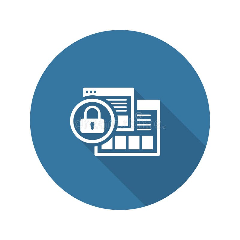 Security Level Icon. Flat Design Stock Illustration - Illustration of ...