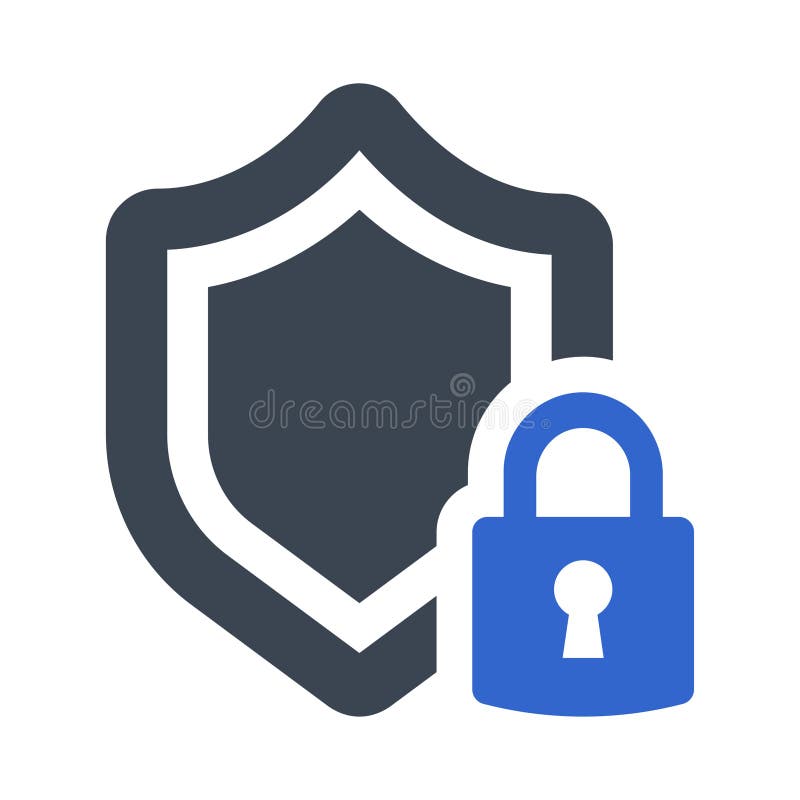 Security lock icon stock vector. Illustration of defense - 274944934