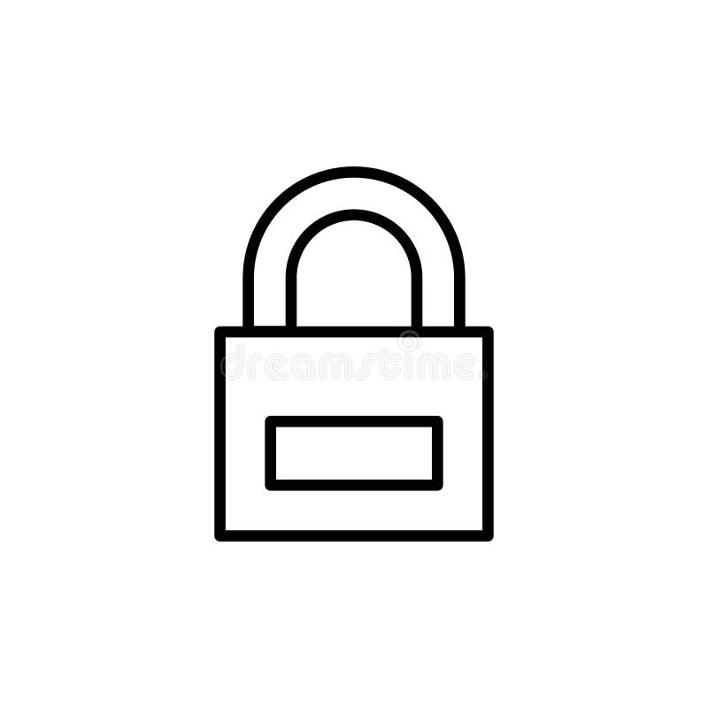 Security Lock Icon Perfect For Privacy And Protection Stock Vector Illustration Of Access
