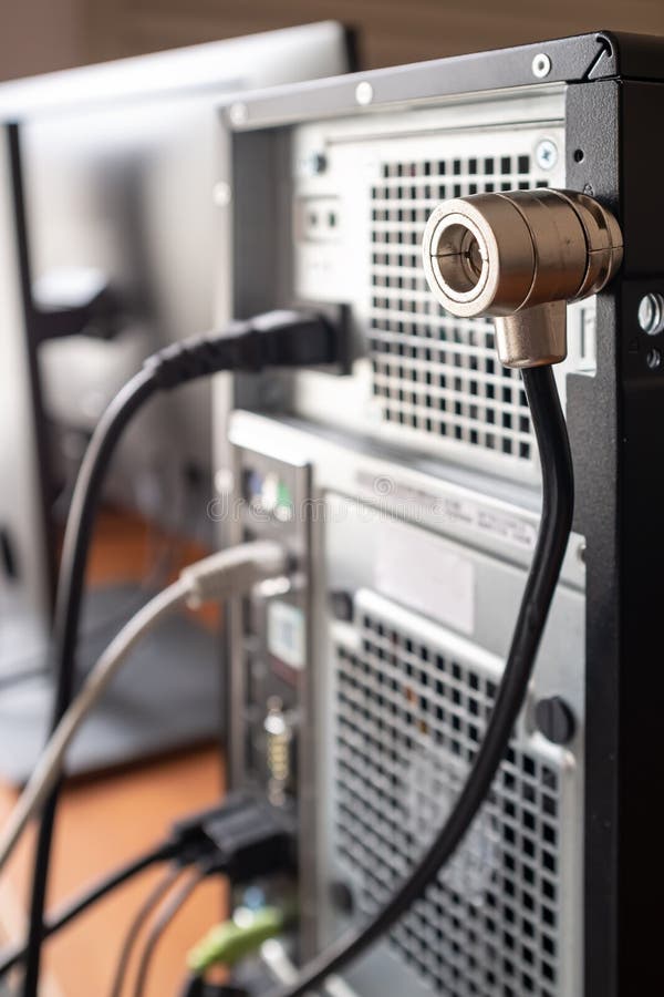 Security Lock is Installed on the Computer To Prevent Theft and Ensure ...