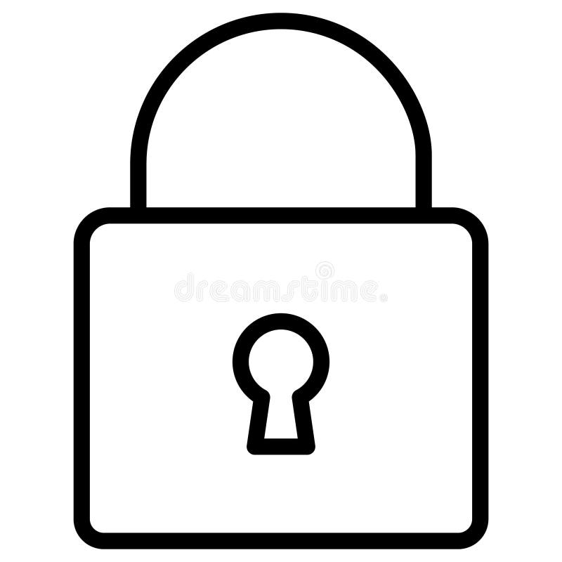 Security Lock Isolated Vector Icon Which Can Easily Modify or Edit ...