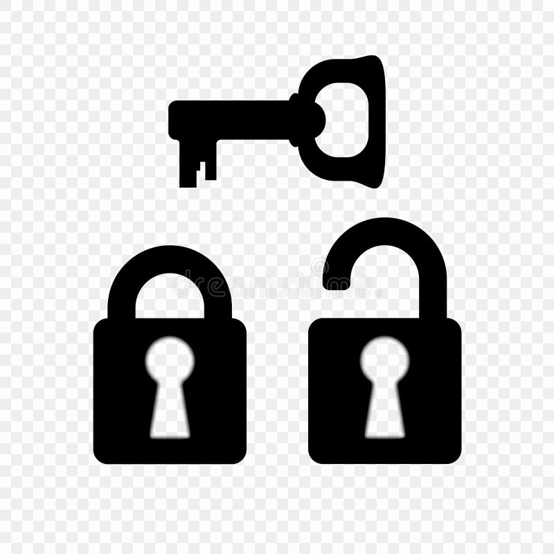 Locked Unlocked Transparent Stock Illustrations – 58 Locked Unlocked ...