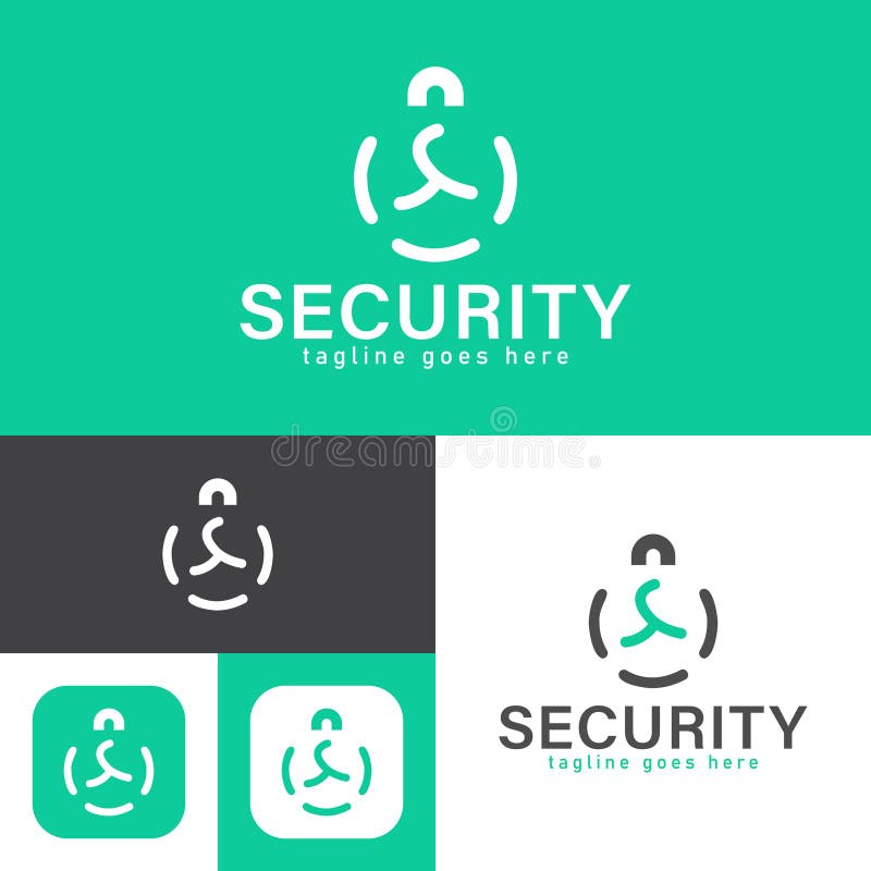 Security Lock Logo Design.simple Modern Abstract Vector Illustration ...