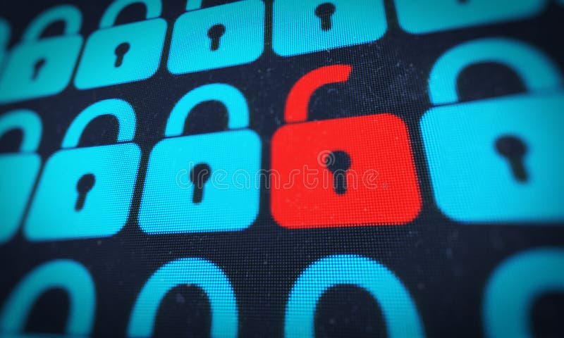 Security lock in red stock photo. Image of lock, security - 55422178