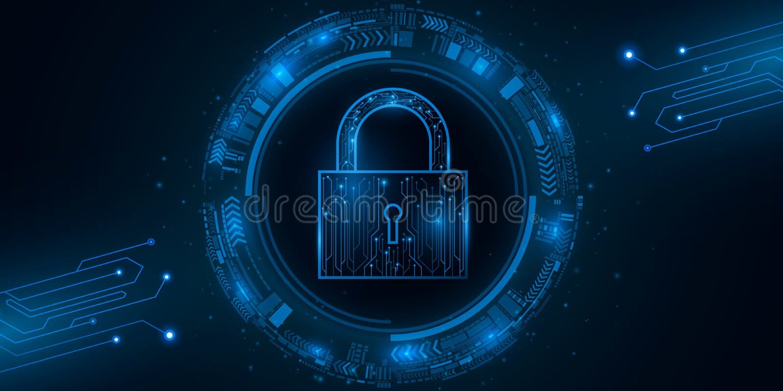 Security Lock and Sci-fi User Interface with HUD Elements. Password ...