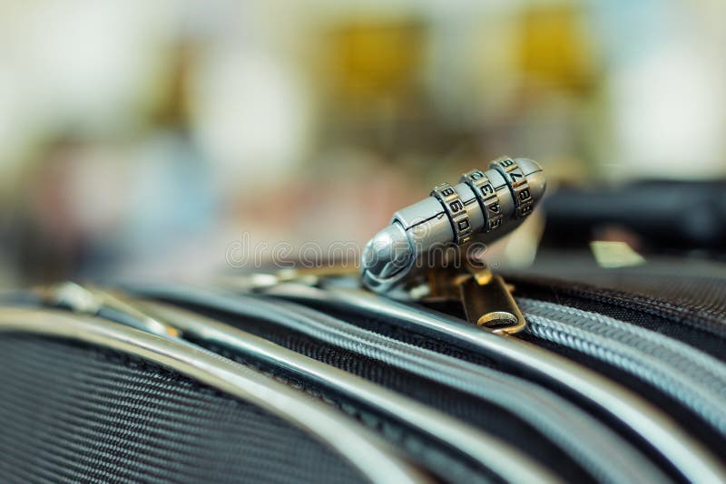Lock of a suitcase stock photo. Image of handle, leather - 62817546