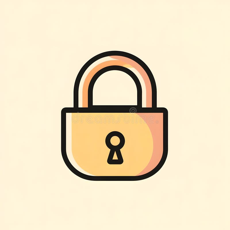 Security Lock Unlock Protection Safety Icon Symbol Stock Illustration ...
