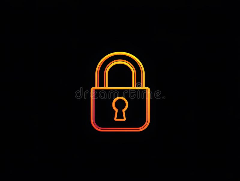 Security Lock Unlock Protection Safety Icon Symbol Stock Illustration ...
