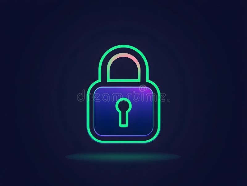 Security Lock Unlock Protection Safety Icon Symbol Stock Illustration ...