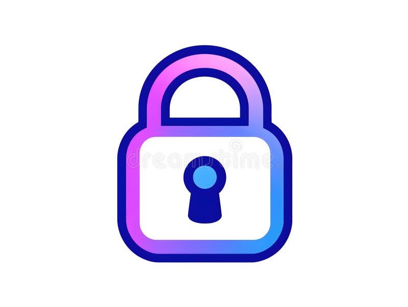 Security Lock Unlock Protection Safety Icon Symbol Stock Illustration ...