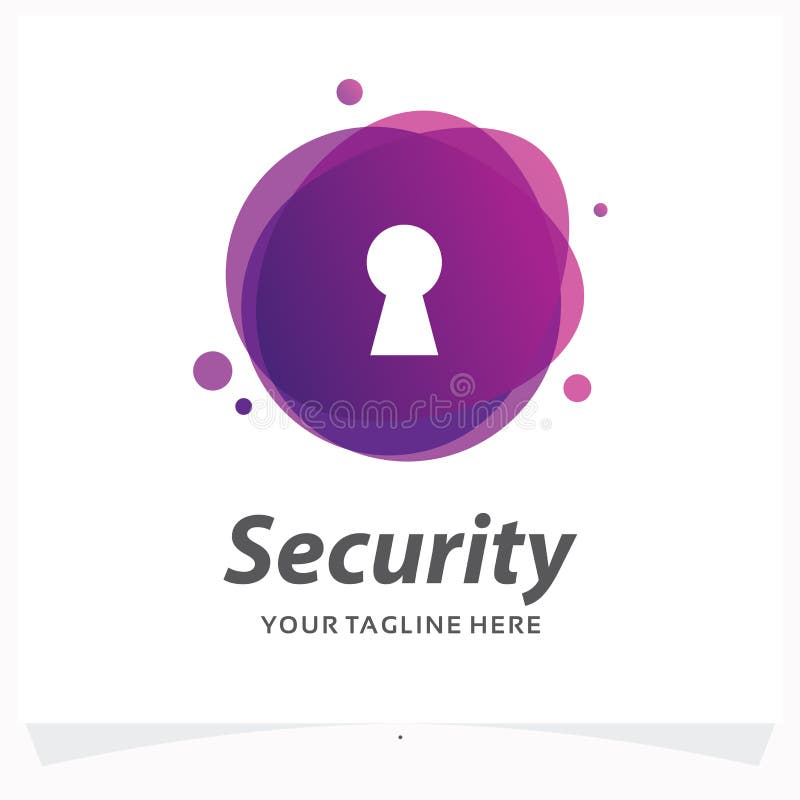 Security Logo Design Template Stock Vector - Illustration of mobile ...