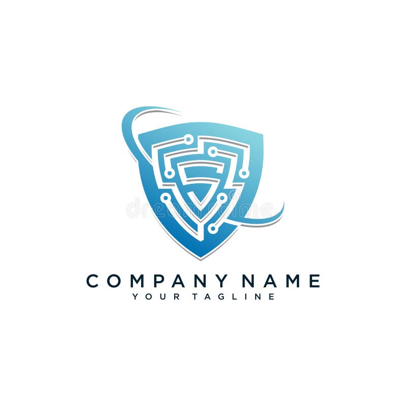 Security Logo Technology for Your Company, Shield Logo for Security ...