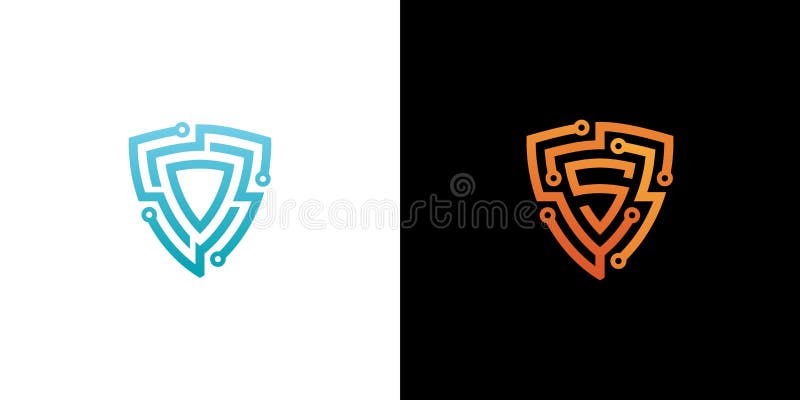 Security Logo Technology for Your Company, Shield Logo for Security ...