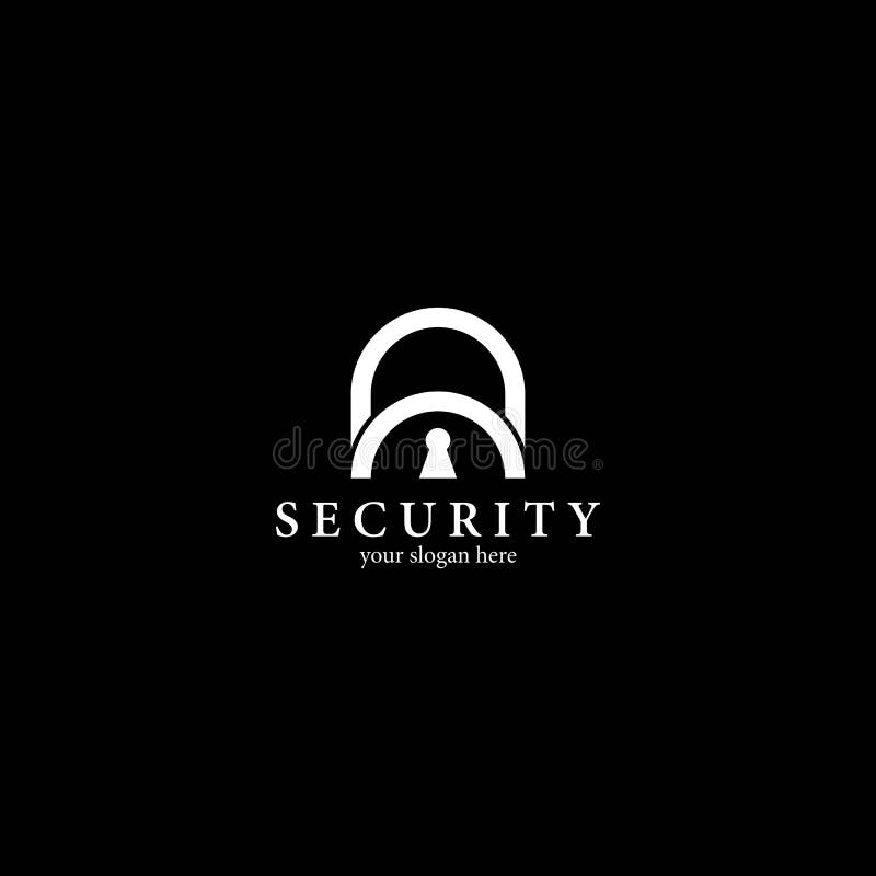 Security logo vector icon stock illustration. Illustration of cloud ...