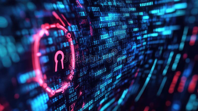 Looping Encrypted Message Illustration Cryptography Cipher Algorithm Data Protection Privacy ...