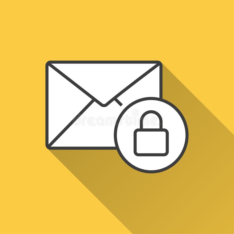 Security Mail - Vector Icon for Graphic and Web Design. Stock Vector ...
