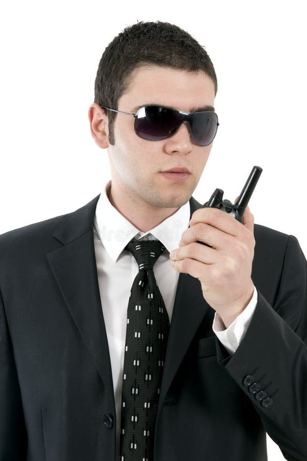 Security Man stock image. Image of listening, adult, equipment - 62617457