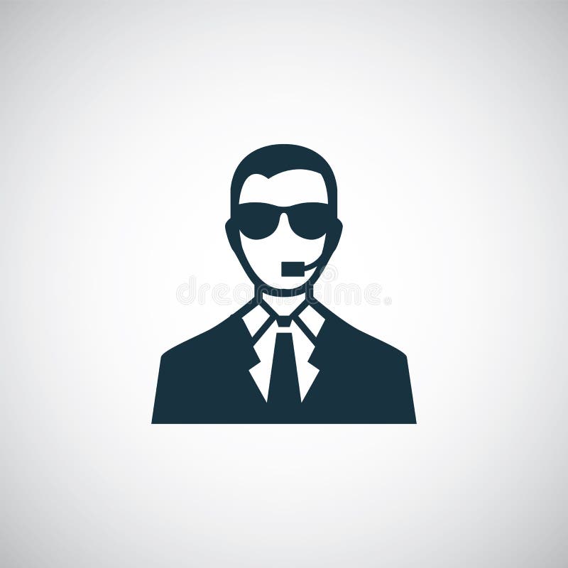 Security Man Icon for Web and Stock Vector - Illustration of ...